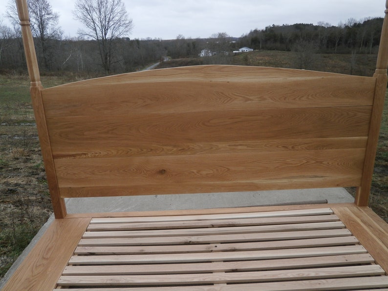 Cbfwv3 low Platform Solid Hardwood Bed With Turned Posts and - Etsy