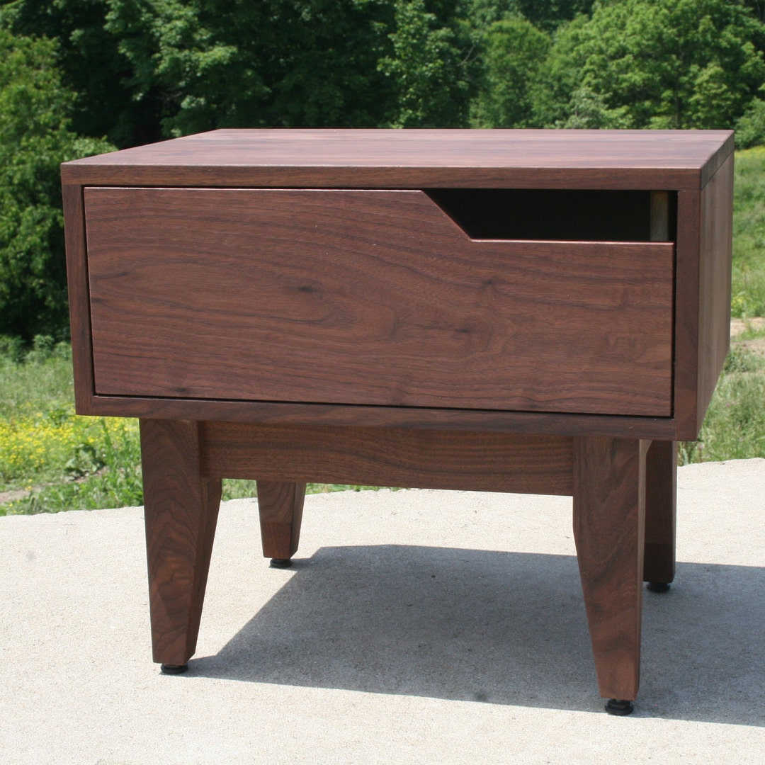 BT010WL bedside Table With One Drawer, Natural Color - Etsy