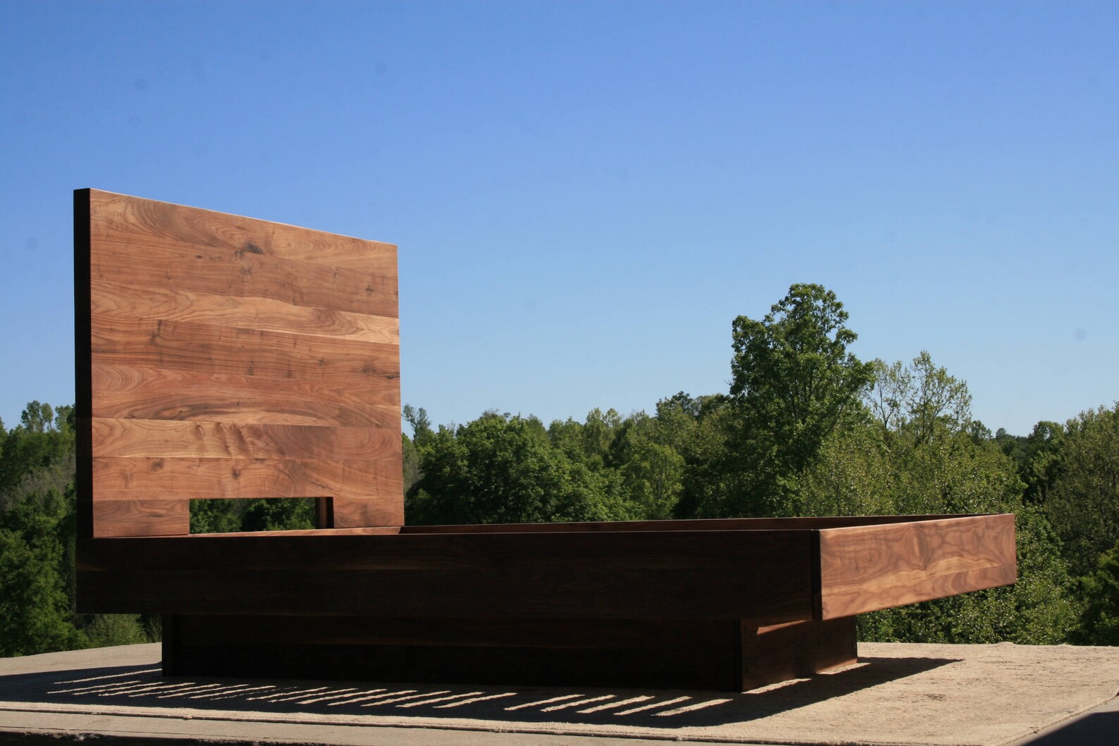 Ncrnv11 platform Solid Hardwood Floating Bed With Large Thick - Etsy