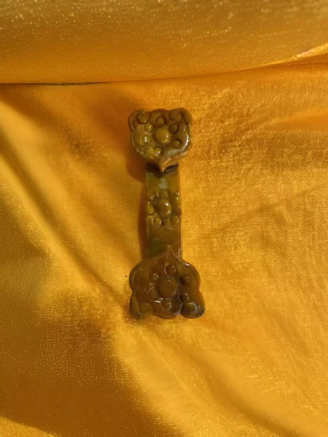 3.9"antique Chinese Ruyi Scepter - Imperial Nephrite "as You Wish" Art ...