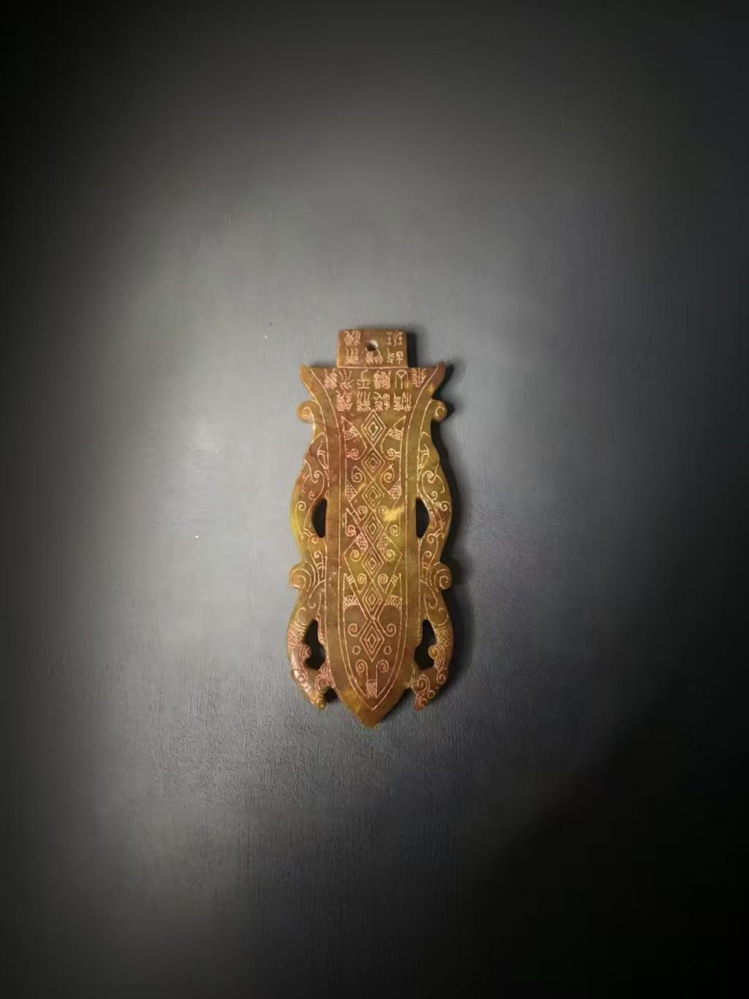 5.7"antique Chinese Arrowhead Pendant - Scholar-warrior Symbol Jade ...