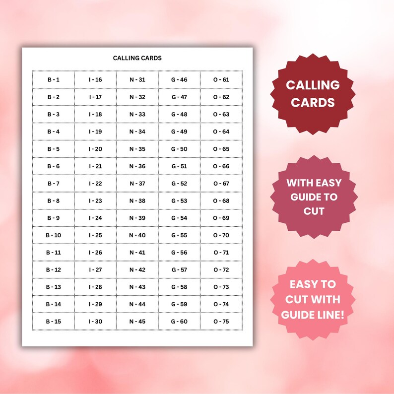 100 Valentines Bingo Cards Game Fun Valentines Day Game Printable ...