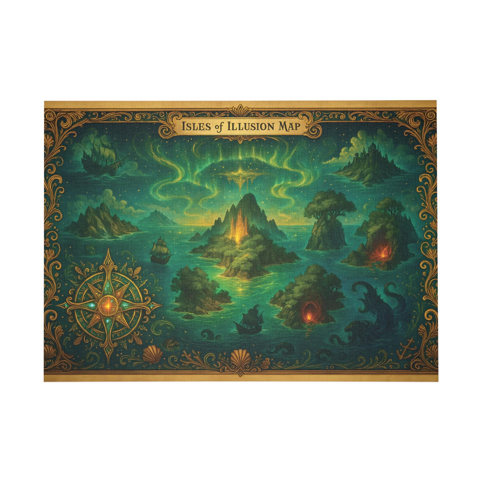 Isles of Illusion Map Puzzle | Fantasy Mirage Islands Jigsaw | Aurora ...