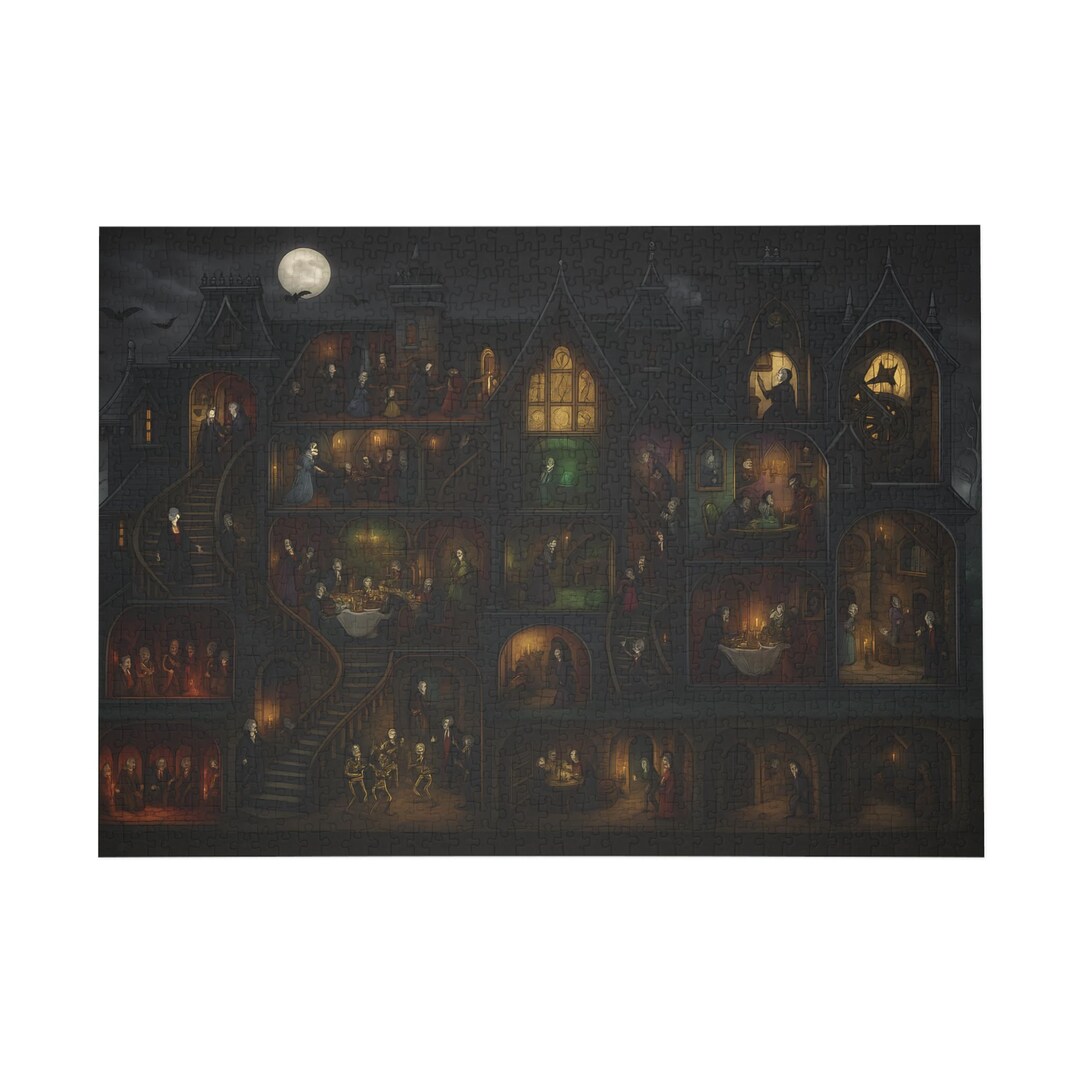 Vampires Manor Puzzle | Gothic Castle Jigsaw | Spooky Halloween Haunted ...