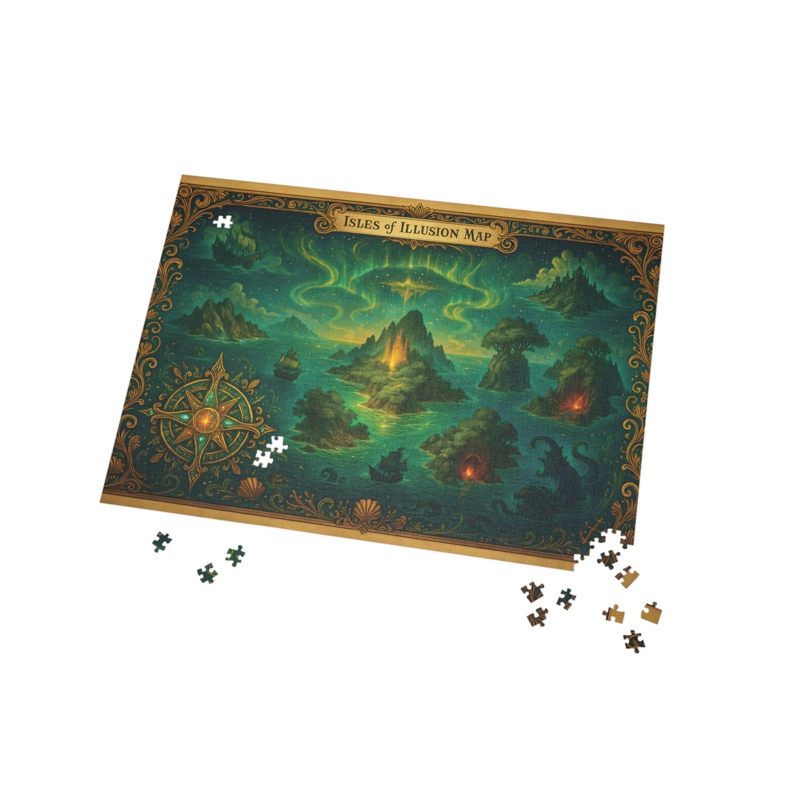 Isles of Illusion Map Puzzle | Fantasy Mirage Islands Jigsaw | Aurora ...