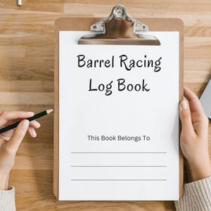 Barrel Racing Log Book 120 Pages Printable PDF - Etsy