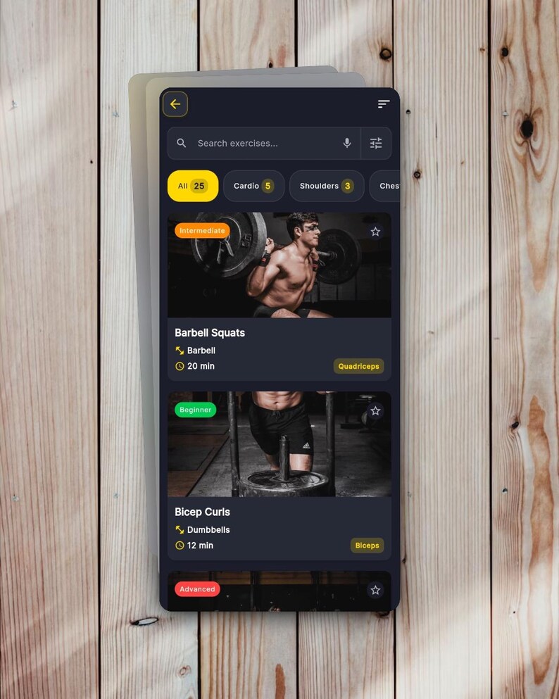 Workout Trainer App Template (flutter Source Code) — Personalized Plans ...
