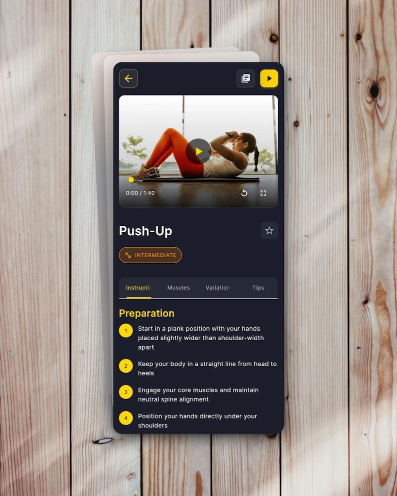 Workout Trainer App Template (flutter Source Code) — Personalized Plans ...