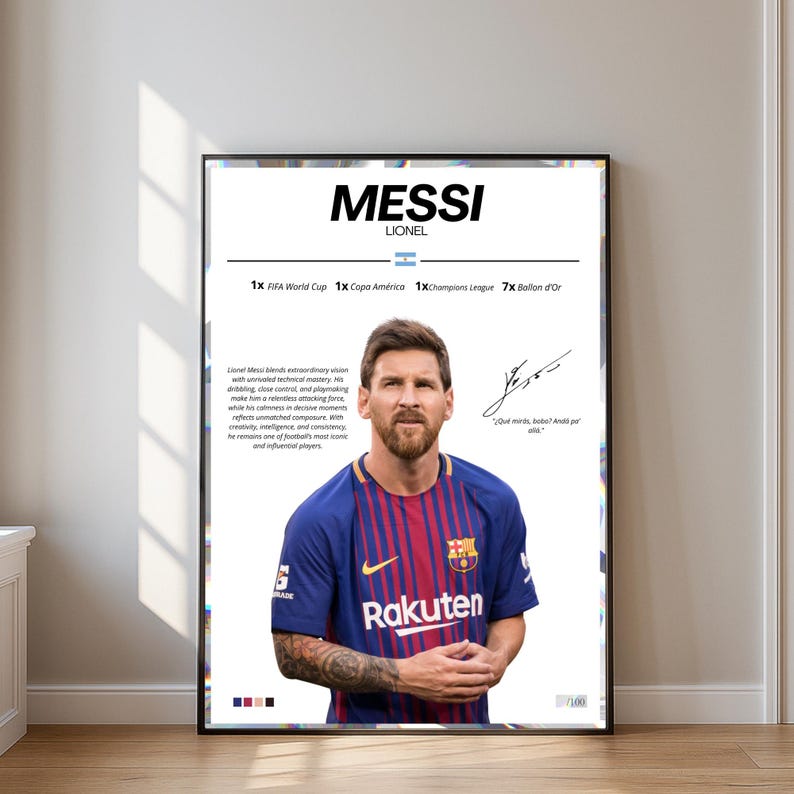 Lionel Messi Poster, PSG Wall Art, Soccer Poster, Sports Print, Lionel ...