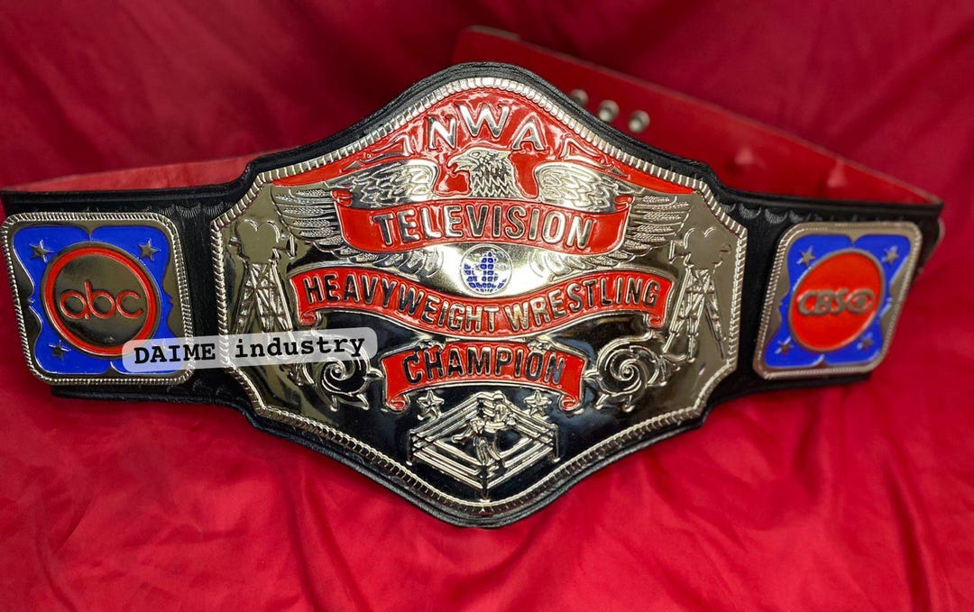 NWA Television Heavyweight Wrestling Championship Belt 4mm/2mm/custom ...