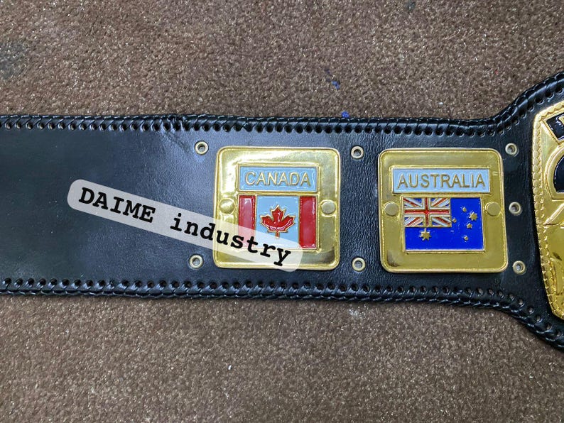 NWA Dome Globe Heavyweight Wrestling Championship Belt 4mm Zinc Replica ...