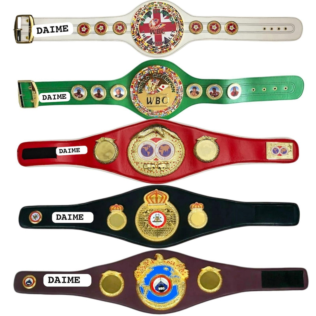 Wbc, Ibf, WBC Union, Wbo, Wba Set of All Boxing Championship Title ...