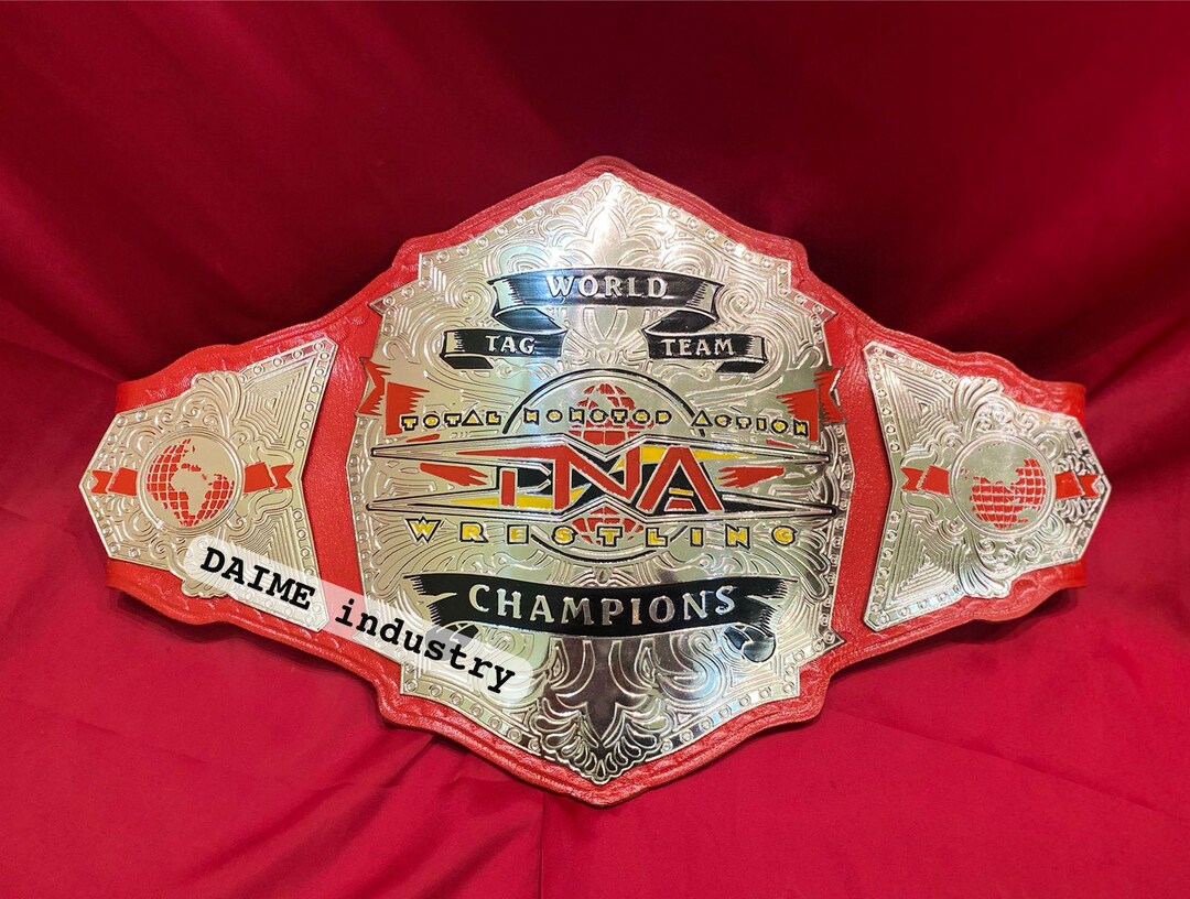 TNA World Tag Team Wrestling Championship Belt Replica 4mm/tna Tag Team ...