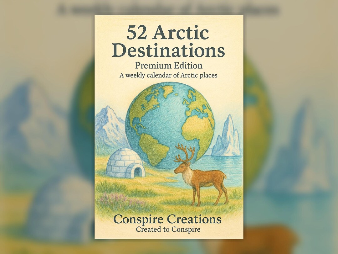 52 Arctic Destinations – 52-week Digital Travel Calendar Planner - Etsy