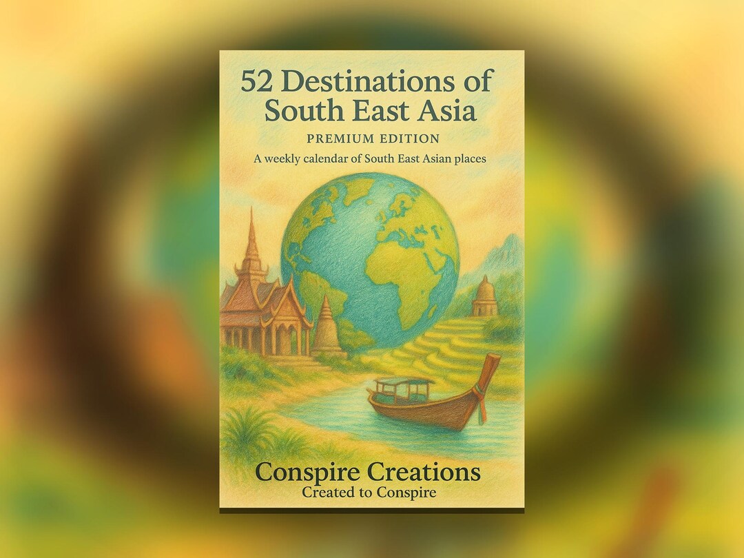 52 Destinations of South East Asia — 52-week Digital Calendar - Etsy