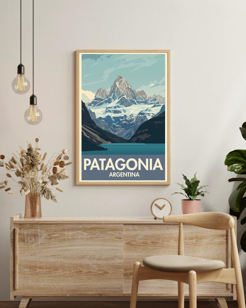 Patagonia Travel Poster Printable Wall Art Vintage Decor Printable ...