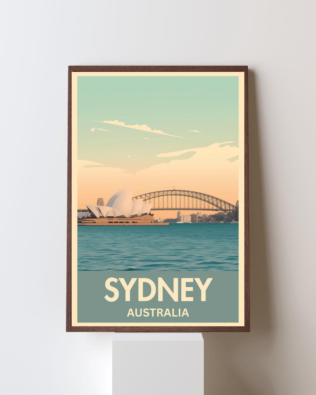 Sydney Travel Poster – Vintage Australia Print, Retro Coastal Wall Art ...
