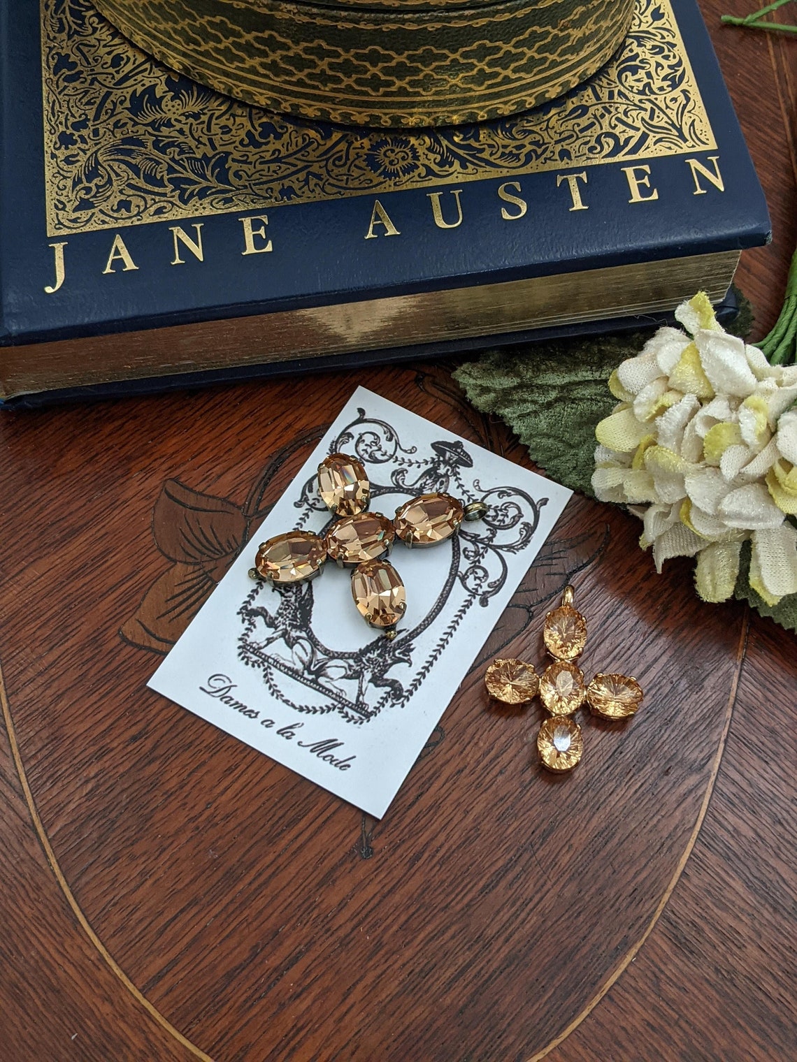 Jane Austen Cross Pendant Replica Austen Cross Jane Austen | Etsy