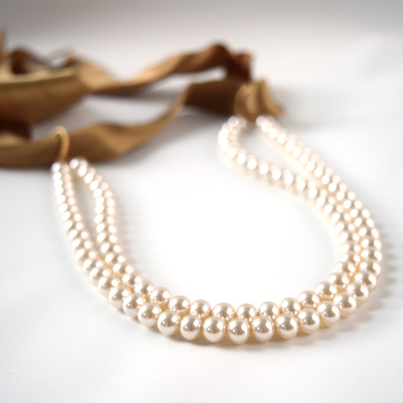 Double Strand Pearls - Etsy