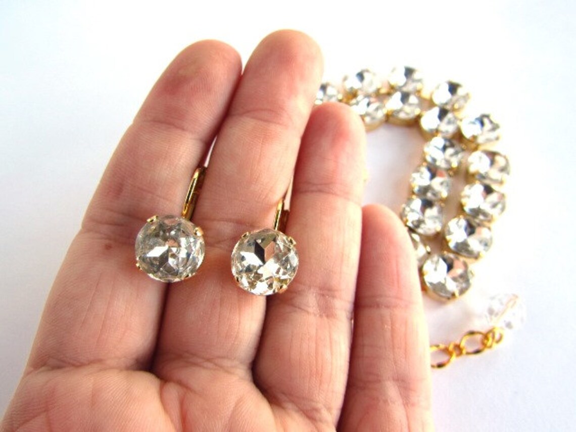 Crystal Necklace Diamond Anna Wintour Necklace Georgian - Etsy