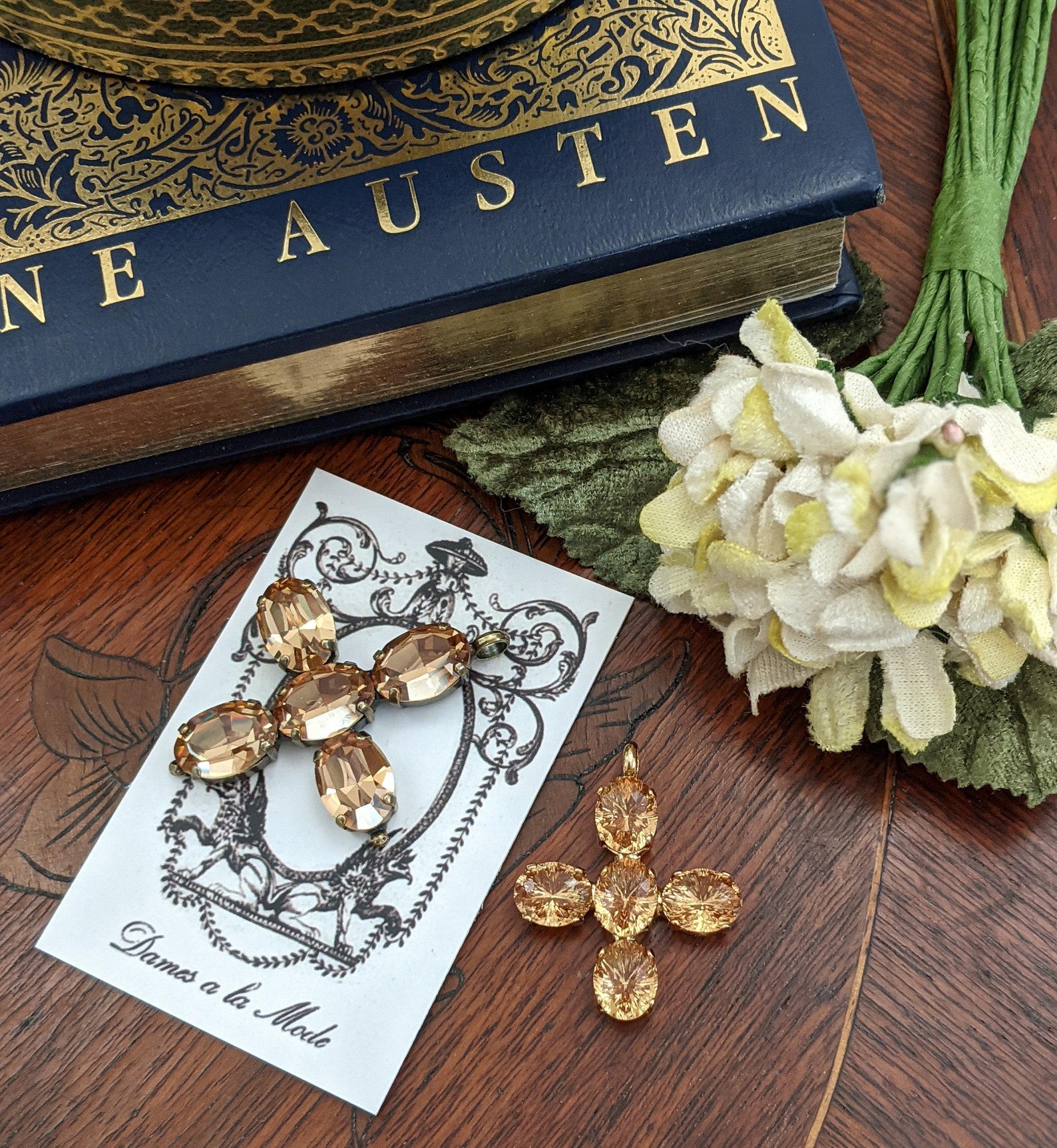 Jane Austen Cross Pendant Replica Austen Cross Jane Austen | Etsy
