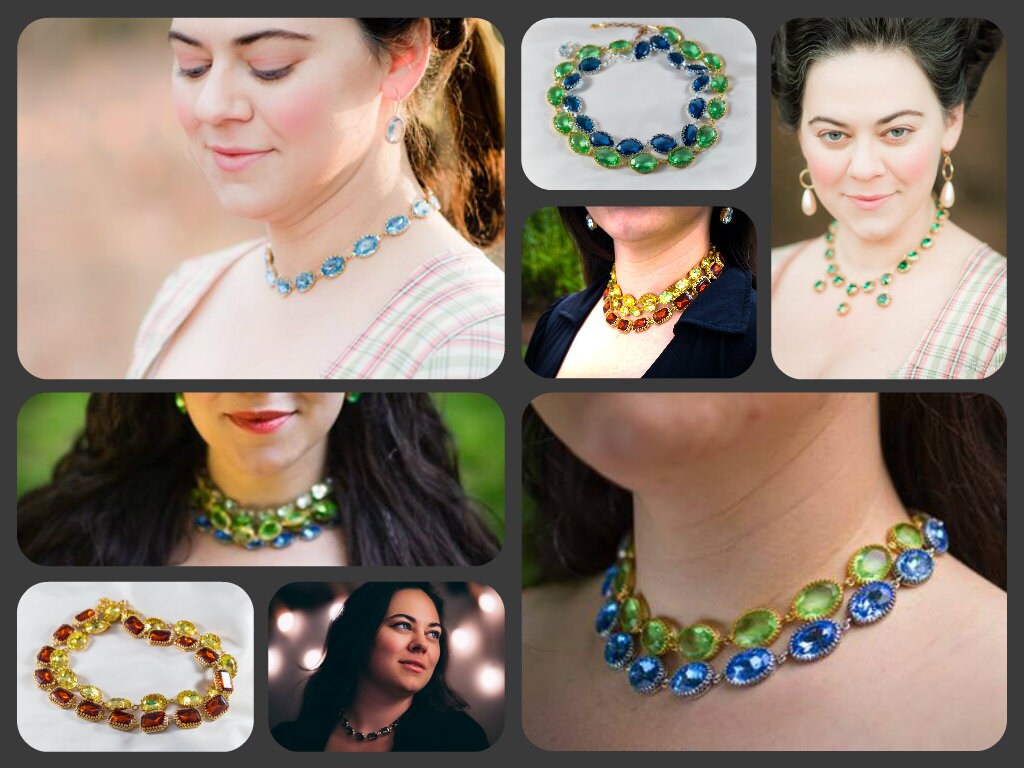 Ruby Anna Wintour Necklace Georgian Collet Necklace Red | Etsy