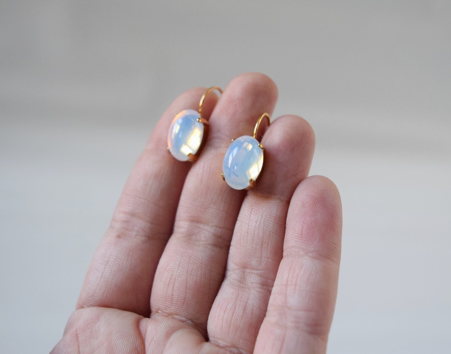 Antique moonstone earrings store