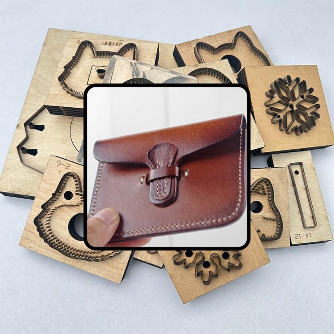 Retro Mini Wallet, Name Card Holder, Card Case, Handmade Leather ...