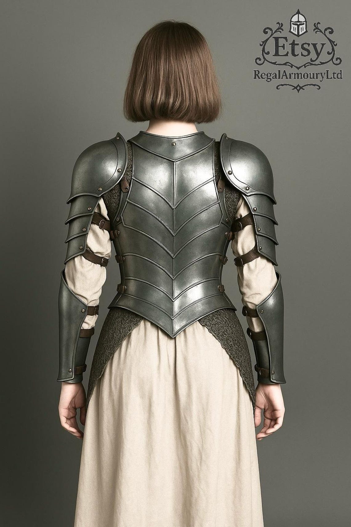 Medieval Lady Knight Steel Queen of Elves Half Body Armor Suit - Brave ...