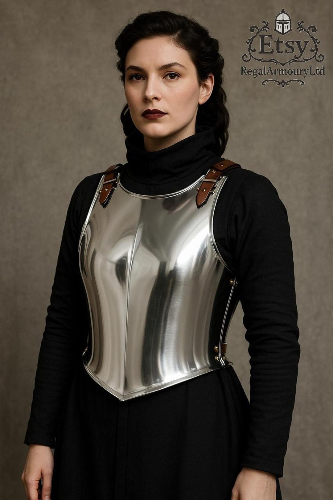 Medieval Lady Knight Steel Classic Cuirass - Knight Breastplate Female ...