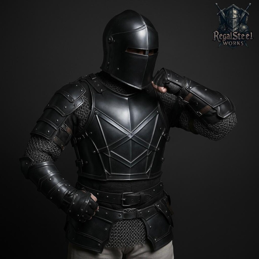 Black Knight Full Armor Set – Gothic Steel Suit With Cuirass,helmet ...