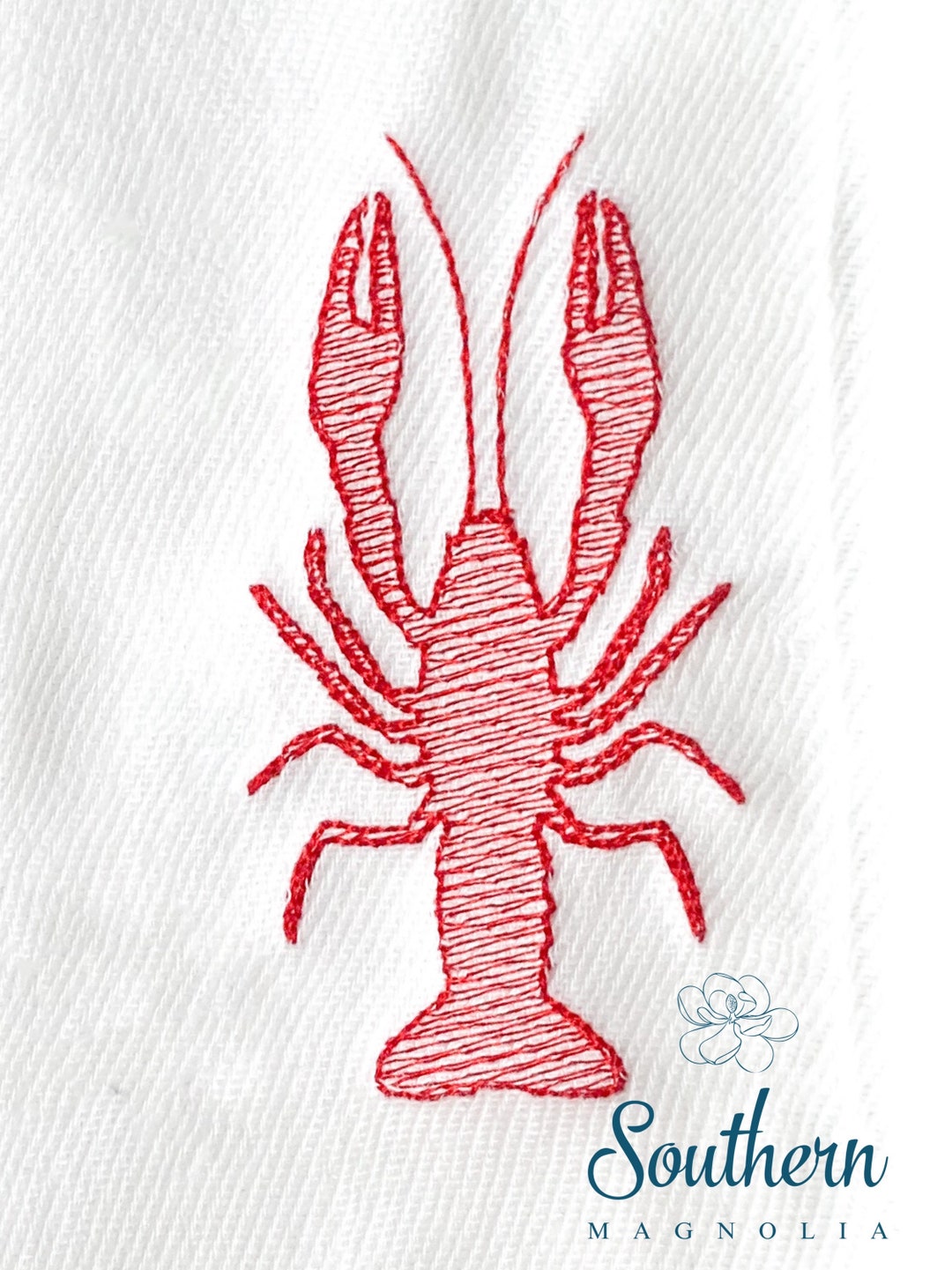 Crawfish Sketch Fill Embroidery Design - Etsy