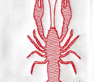 Crawfish MINI Fill Embroidery Design - Etsy