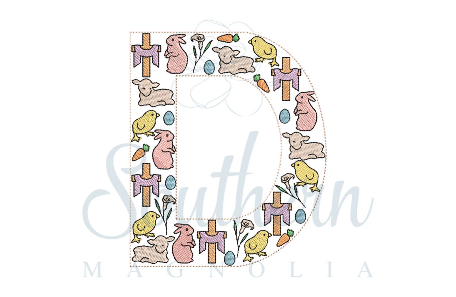 D Easter Embroidery Design | Easter Alphabet Applique, Easter ...