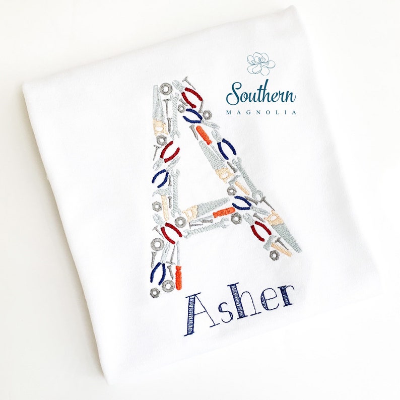 K Tools Alphabet Embroidery Design | Etsy