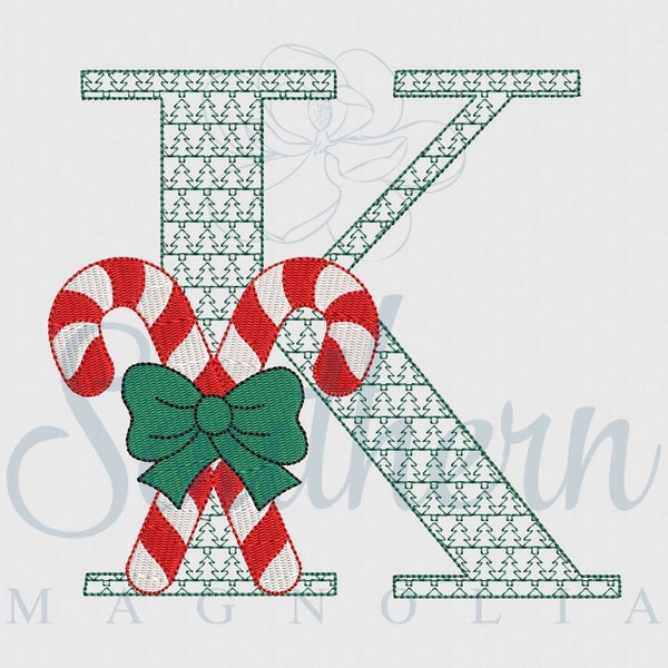 Initial K Embroidery - Etsy