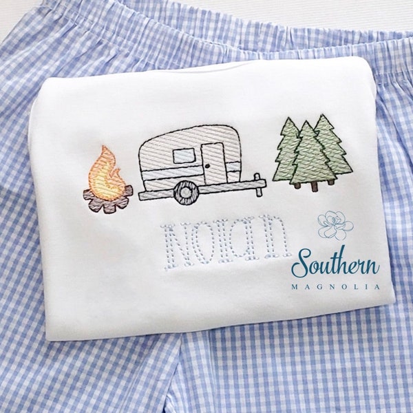 Camper Embroidery - Etsy