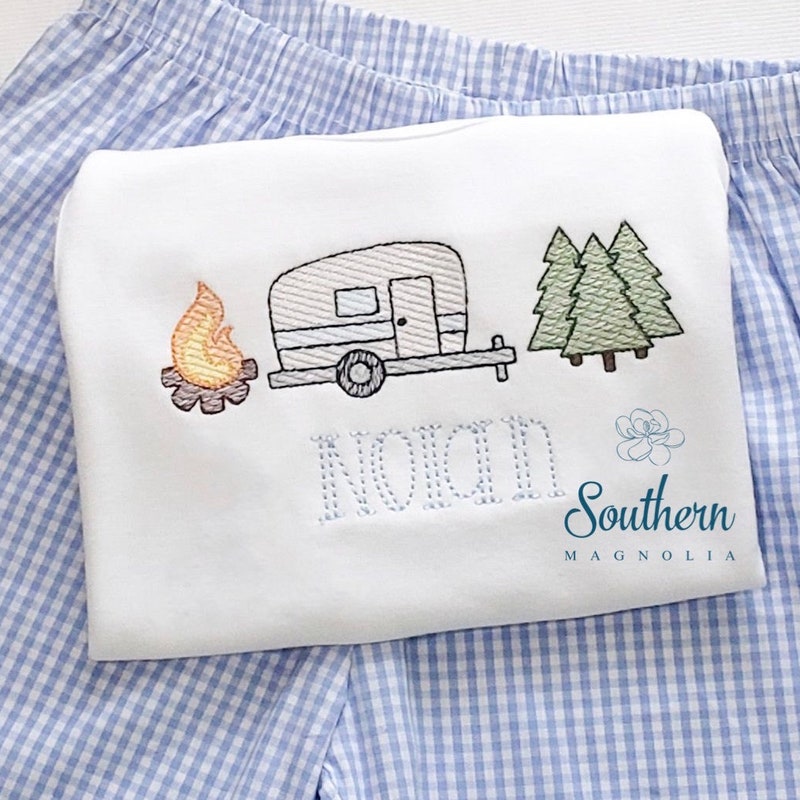 Camper Embroidery - Etsy