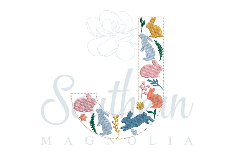J Easter Embroidery Design | Easter Alphabet Applique, Easter ...