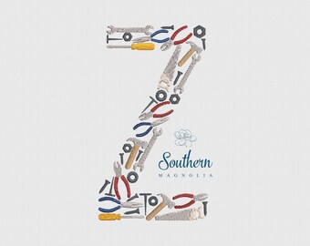 K Tools Alphabet Embroidery Design | Etsy