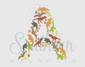 R Dinosaur Embroidery Design Dinosaur Alphabet, Dinosaur Embroidery ...