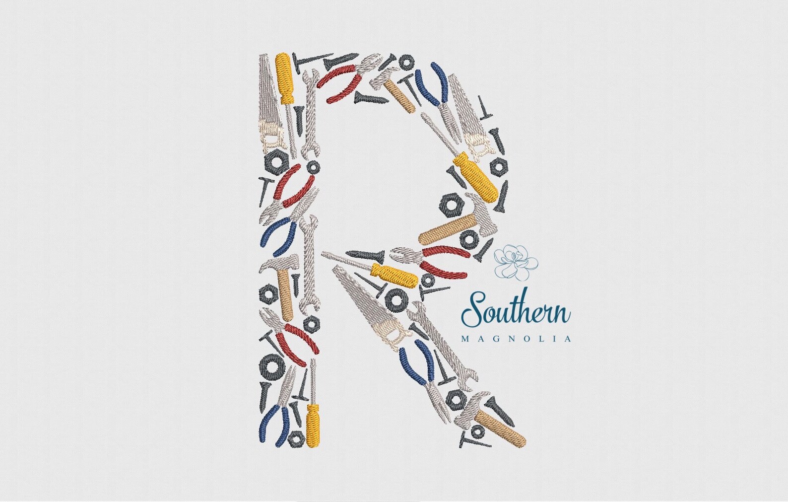 R Tools Alphabet Embroidery Design - Etsy