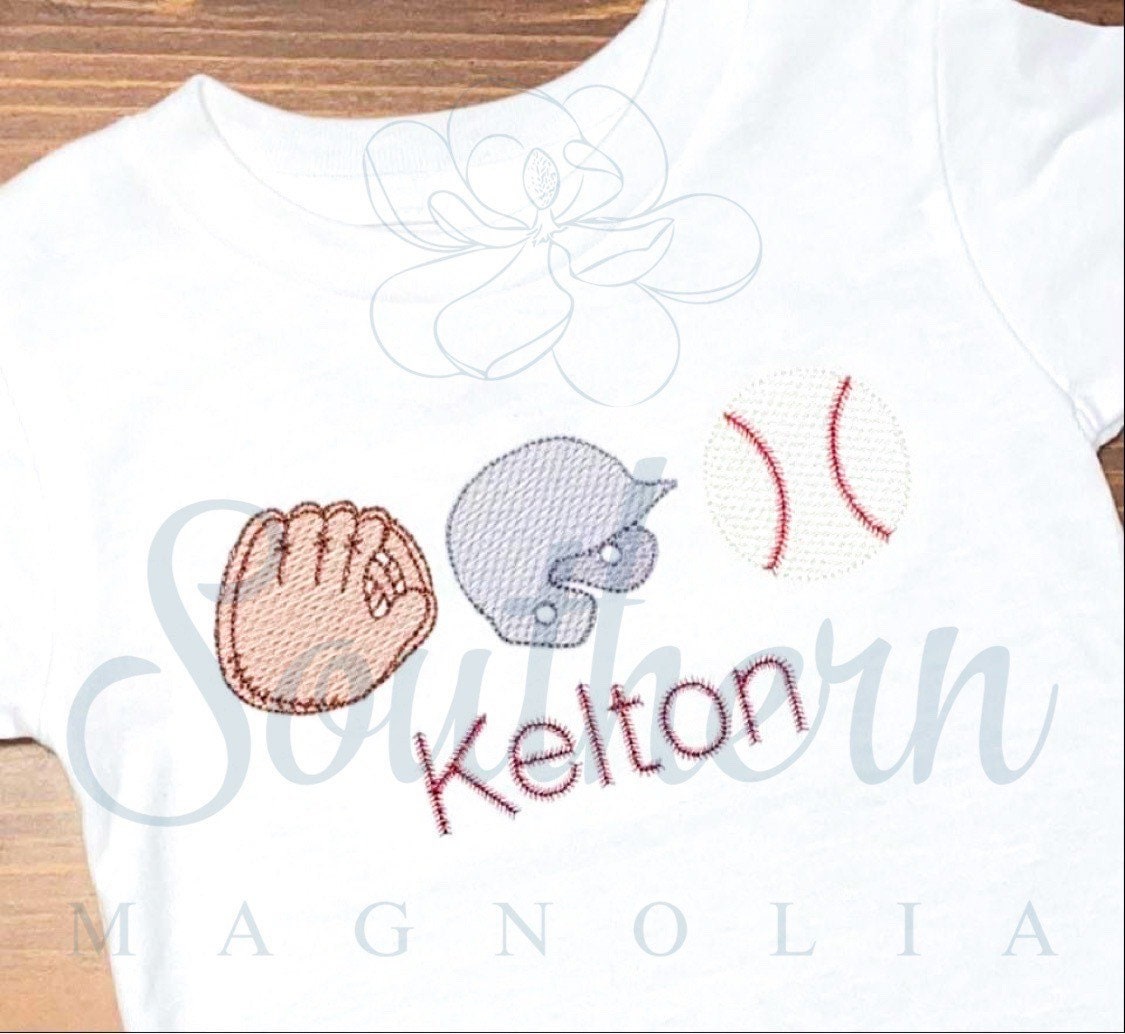 Baseball Stitching Font. Baseball Embroidery Design Baseball - Etsy