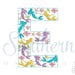 E Mermaid Embroidery Design, Embroidery Font, Mermaid Embroidery ...