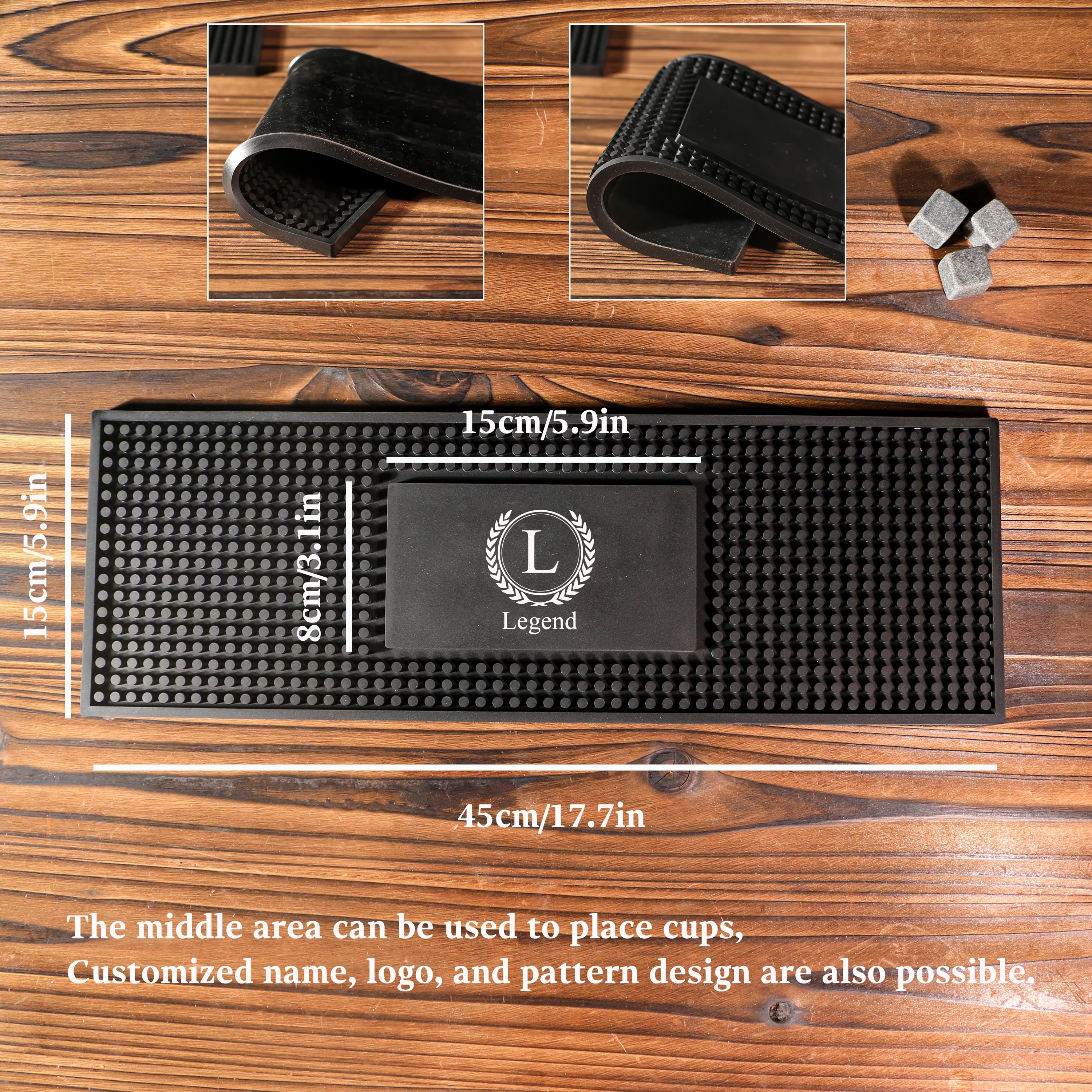 Personalized Silicone Bar Mat | Whiskey Gifts for Him | Whiskey Party ...
