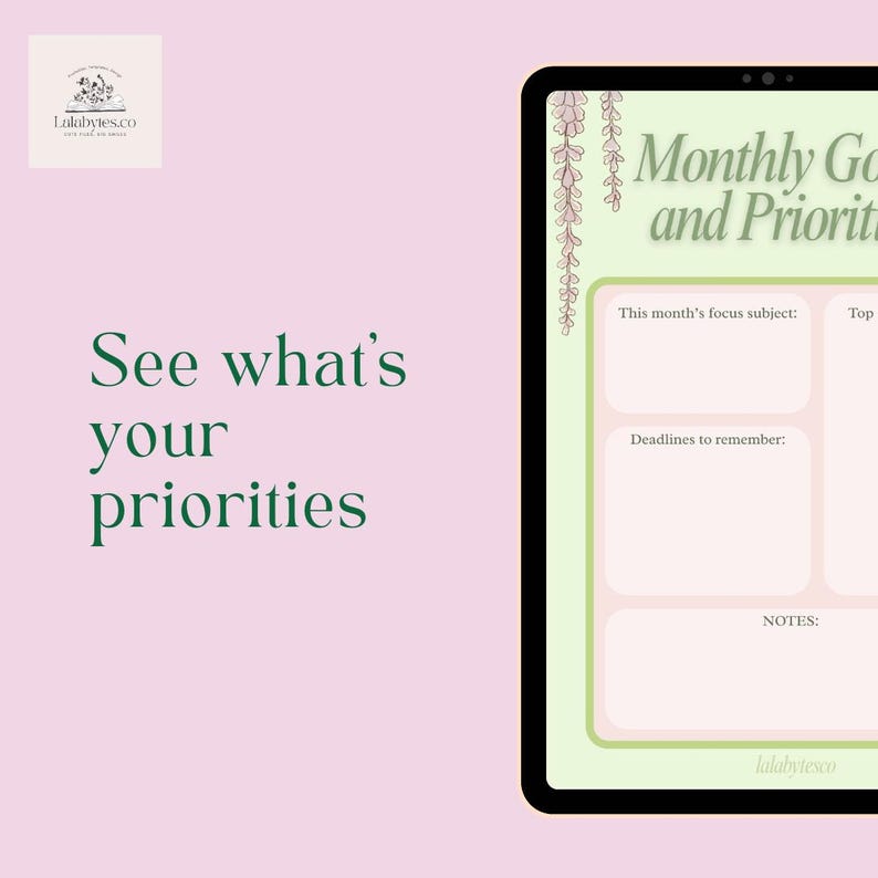 Printable Study Planner | Academic Planner for Students | Daily, Weekly ...