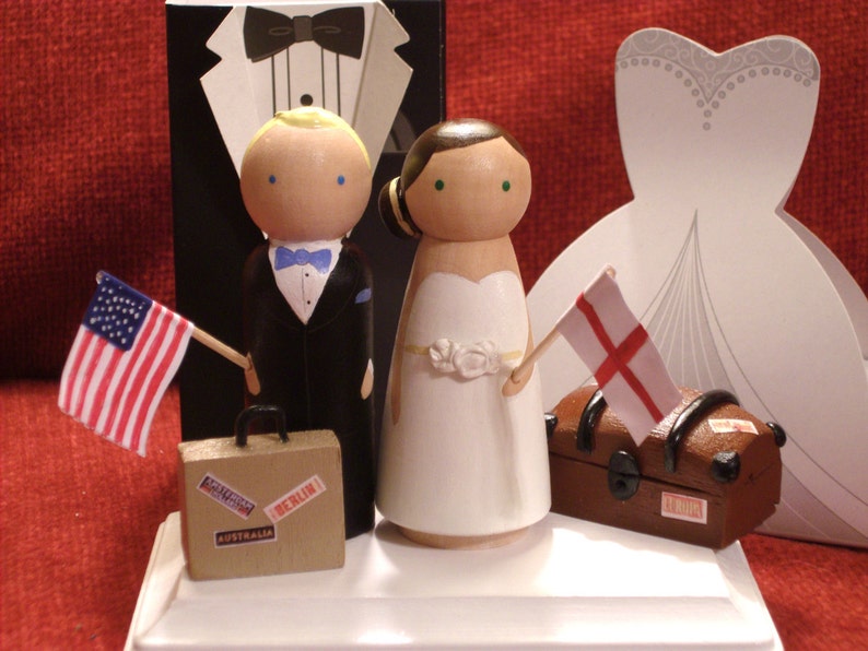 Custom Cake Topper Personalized Wood Doll Topper vintage - Etsy
