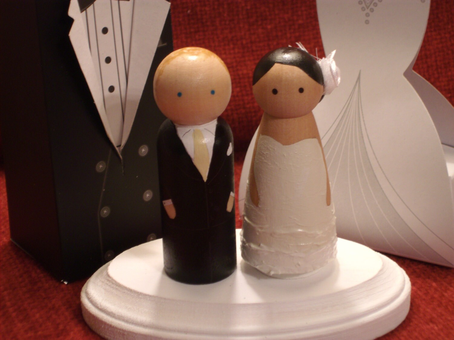 Personalized Wood Doll Topper wedding Cake Topper Custom | Etsy