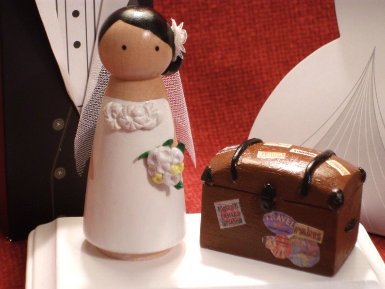 Custom Cake Topper Personalized Wood Doll Topper vintage - Etsy