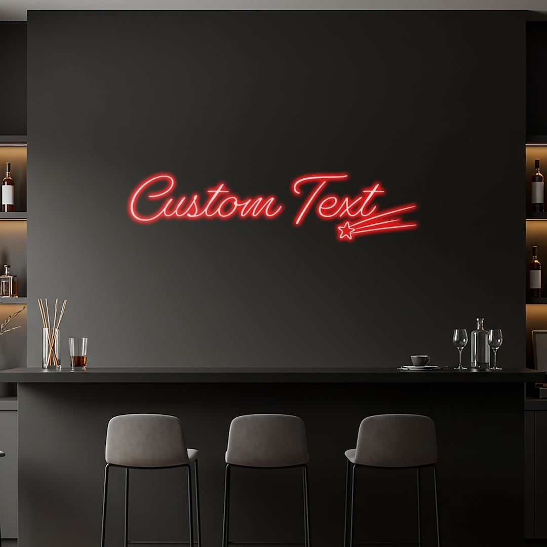Custom Neon Sign, Personalized LED Sign, Custom Text Light, Business ...